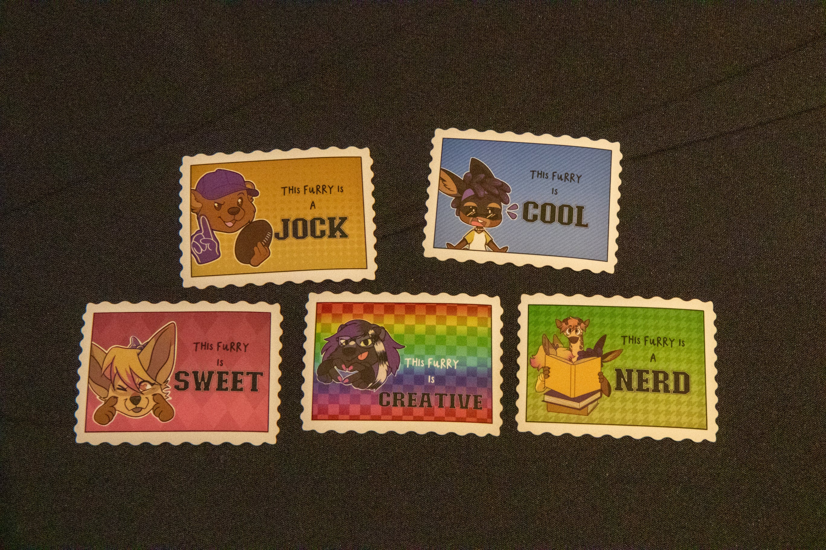Stamp Sticker - 2024 (Furry University 2) | Furry Weekend Atlanta
